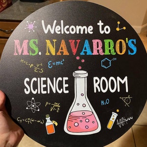 Science Room Door Sign, Science Teacher Sign, Teacher Door Sign ...