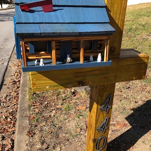 Rustic Mailbox Amish Handmade With Metal Box Insert USPS - Etsy