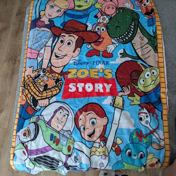 Personalized Disney Toy Story Blanket, Custom Name Disney Blanket ...