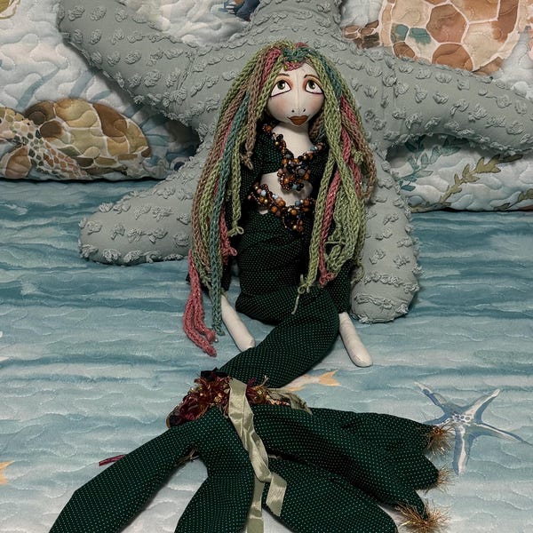 Elf Cloth Art Doll Bust, Soft Sculpture Home Decor Figurine - Etsy