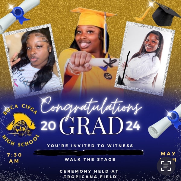 Class of 2024 Graduation Flyer 2024 Grad Flayer Grad Party Flyer DIY ...