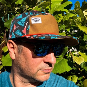 Handmade 6 Panel Hat Triangle Front Baseball Cap Waxed | Etsy