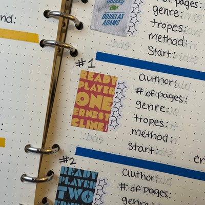 Bookshelf Sticker Sheet, Reading Log, Reading Journal Sticker, Book ...