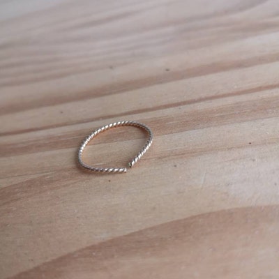 14k Gold Filled Stacking Rings, Thin Dainty Ring, Stackable Delicate ...