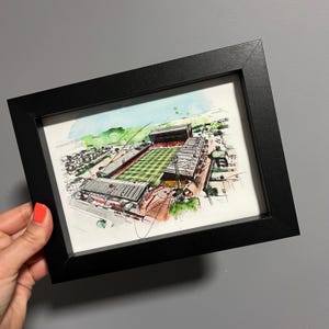 Leeds United Elland Road, Leeds United Illustration, Drawing ...