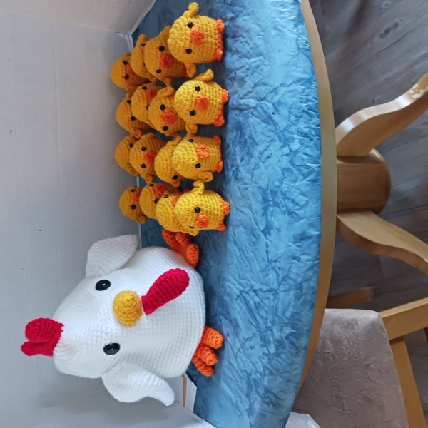 Chicken Crochet Memory Game Pattern | Farm Animal Patterns Easy ...