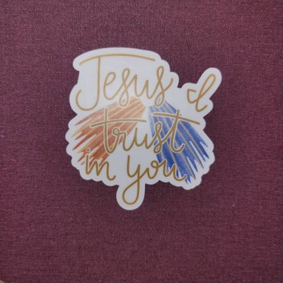 Jesus I Trust in You Sticker, Divine Mercy Sticker, Jesus Sticker ...