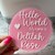 Personalised Acrylic Disc, Hello World Acrylic Disc, Baby Announcement ...