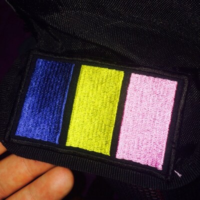 Pansexual Pride Flag Embroidered Patch - Etsy