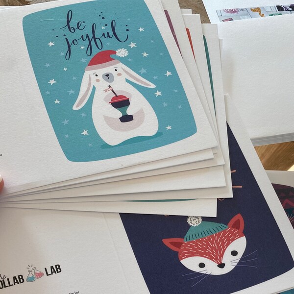 Cozy Winter Animals Pack - 24 Cards With Envelopes - Etsy