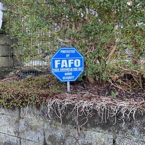 FAFO Home Security Sign - Etsy