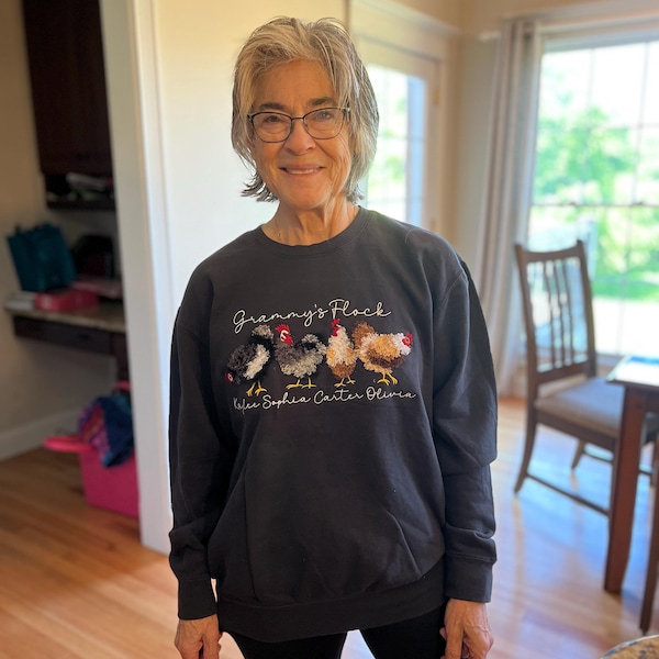 Custom State Quilted Embroidery Sweatshirt || Quilted Sweatshirt ...
