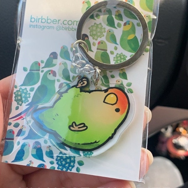 Dangling Lovebird Keychain - Etsy