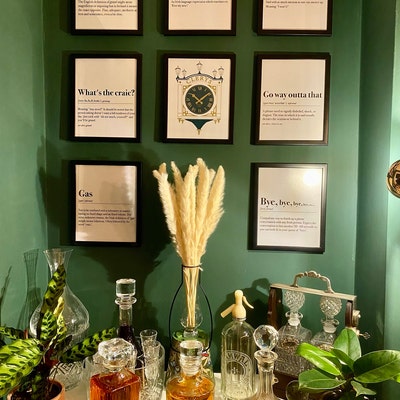 Slan Go Foill Irish Language Poster Room Decor Home Living Minimalist ...