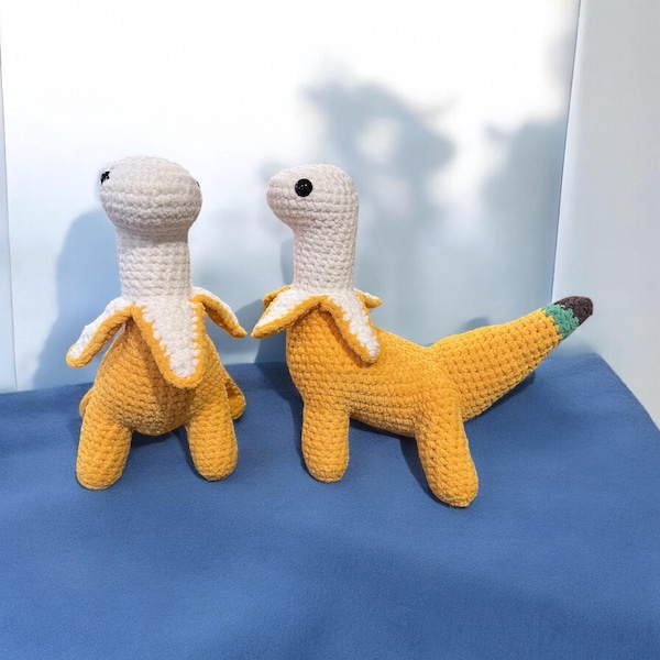 Bananasaurus Dinosaur NO SEW Crochet Pattern - Etsy Canada