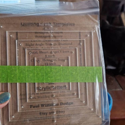 Circular Quilting Template Set, 6 Inches, Quilt Making, Paper Piecing ...