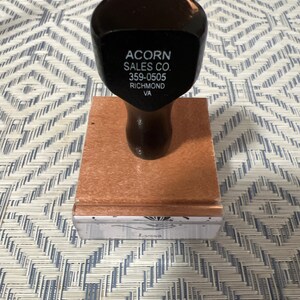 Self Inking Stamp, Interlocking Monogram Stamp, Desk of Stamp, Name ...