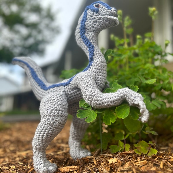 Velociraptor Pattern by Crafty Intentions DIGITAL PDF Downloadable - Etsy