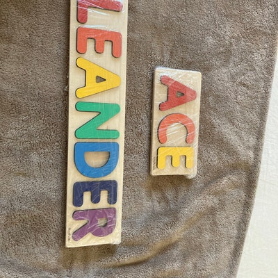 Rainbow Puzzle for Kids, Personalized Toy Gifts, Puzzle Piece Names ...