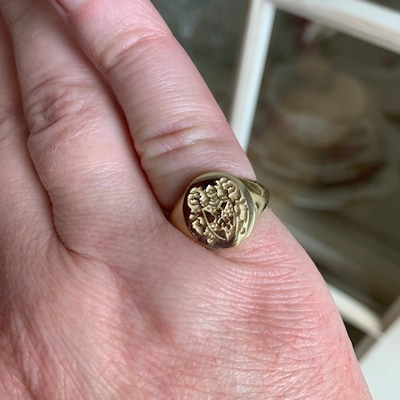 Wolf Ring, Gold Wolf Ring, Wolf Signet Ring, 14k Gold Wolf Ring, Wolf ...