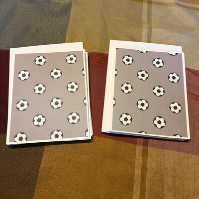 Waterfront Note Cards With Envelopes, Hand Stamped, Set of 6, Mountain ...