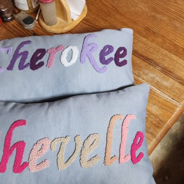 Personalized Baby Girl Name Pillow, Custom Nursery Pillow, Girl Kid ...