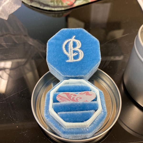 Monogram Your Ring Box With One Letter Pick From Various Colors and ...