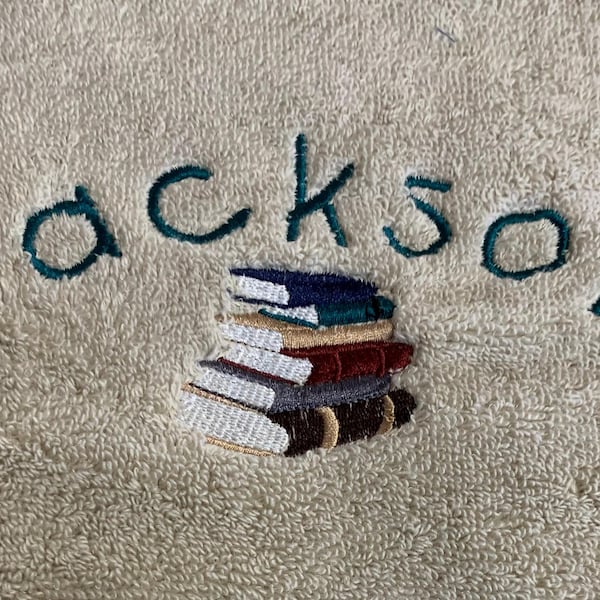 Stack of Books - Machine Embroidery Design - Etsy