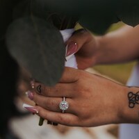 Timeless Triple Row Eternity Band, 2.10 CT Round With Marquise Cut ...