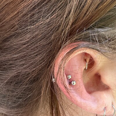 FAKE Tragus Piercing Fake Nose Ring Fake Piercing Fake Nose Piercing ...