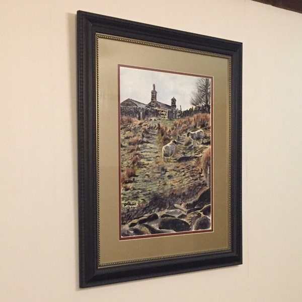 Final Furlong horse Racing LARGE A4 A3 or A2 Limited Edition Print of ...