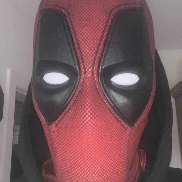Deadpool Halfshell Costume Cosplay Mask With Screen Printed Fabric and ...