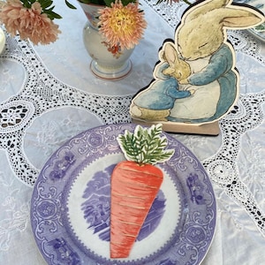 Peter Rabbit Figure Wooden Peter Rabbit Table Decor Peter Rabbit Wooden ...
