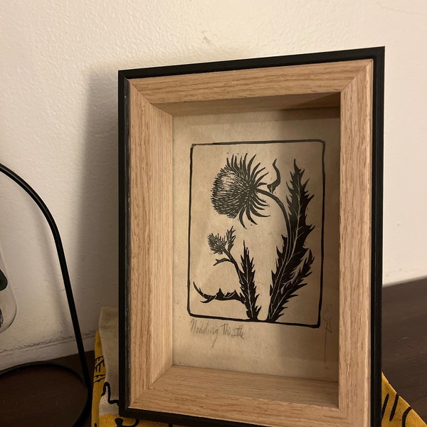 Cat on Stairs Linocut Print Modern Art Minimalist Modern Meme - Etsy