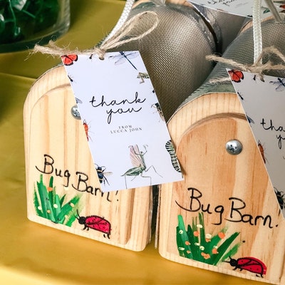 Editable Bug Birthday Favor Tags bug Birthday Party, Bug Thank You, Bug ...