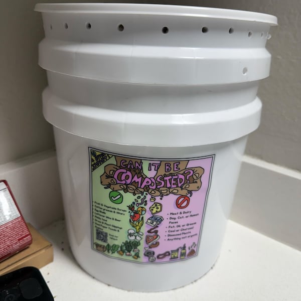 Composting Cheat Sheet Sticker | What to Compost & Avoid | Waterproof ...