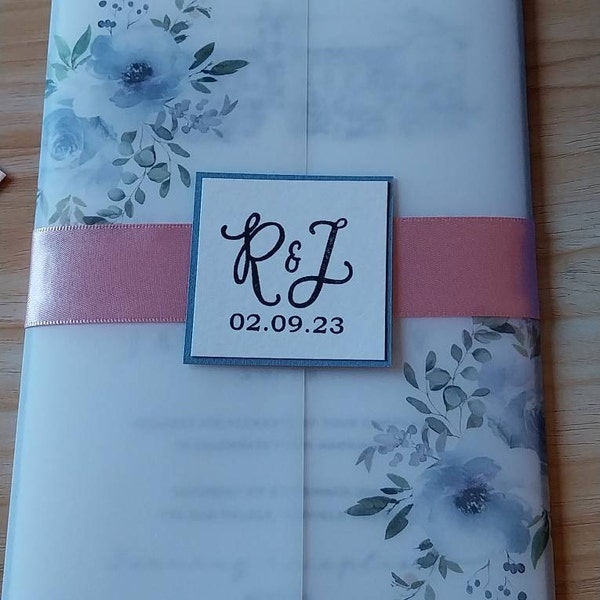 Custom Wedding Ink Stamp (style 3)/personalised Ink Stamp - Etsy