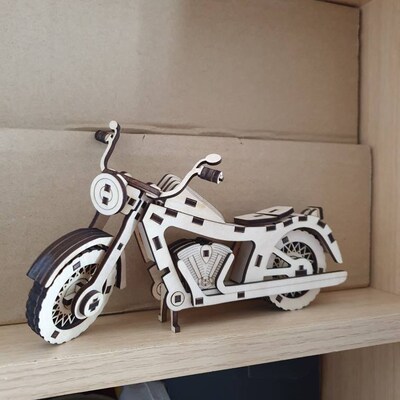 Motorcycle SVG Laser Cut File, 3d Ready-made Projects for Laser Cutting ...