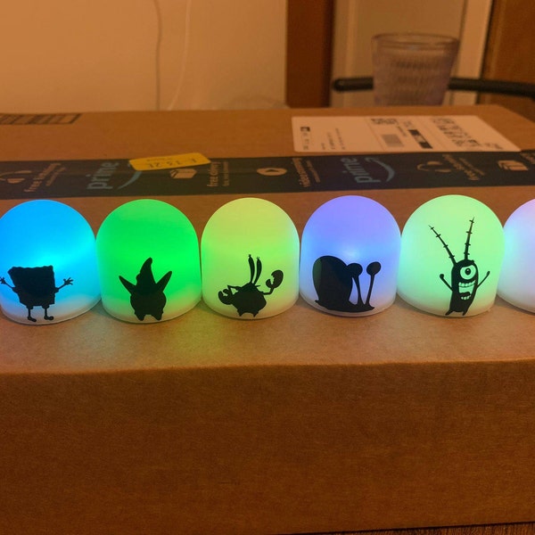 Color Changing Mini Spongebob Night Light Fish Extender Gifts / Cruise ...
