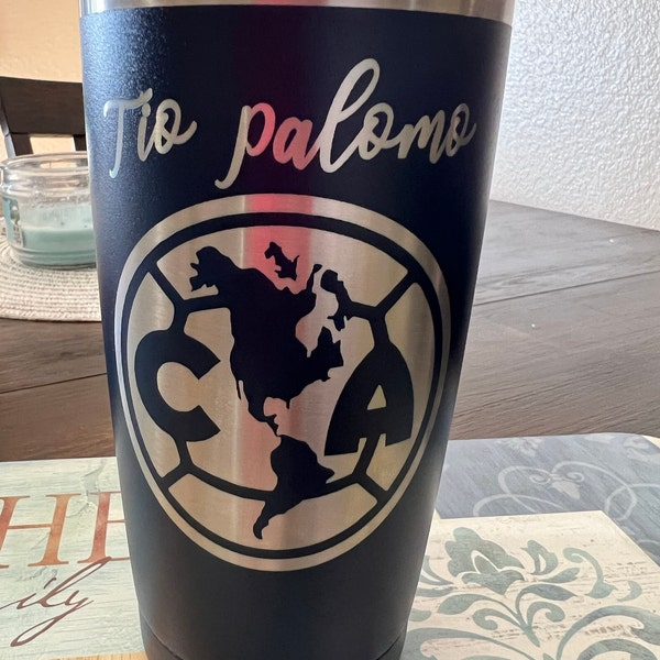 Club America Laser Engraved 20oz Tumbler: Stainless Steel Travel Mug - Etsy