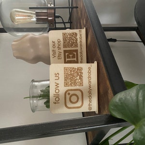 Social Media QR Code Sign Instagram/facebook QR Code Follow Us Sign ...