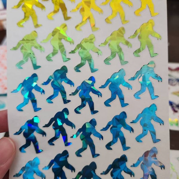 Micro Mythical Creature Stickers Clear Holographic Stickers Mythology ...