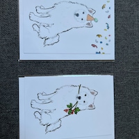 Personalised Samoyed Card - Etsy