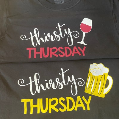 Thirsty Thursday Wine SVG DXF EPS Png Files for Cutting - Etsy