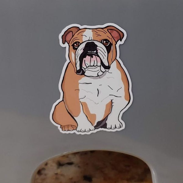 Bulldog Vinyl Sticker, Bulldog Decal Sticker, Dog Sticker, Dog Lover ...