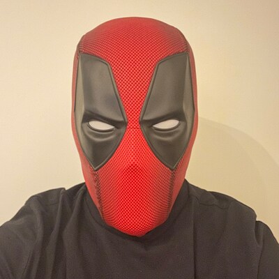 X-force Grey Deadpool Costume Cosplay Mask With Magnetic Eyes - Etsy