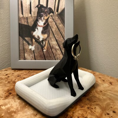 Dog Ring Holder Unique Ring Holder for Ring Display 3D - Etsy