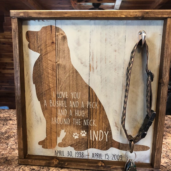 Personalized PET MEMORIAL for Collar or Photo DOG Memorial or Cat ...