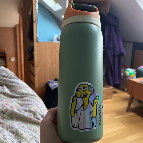 The Simpsons Rainbow Foil Cool Lisa Sticker - Etsy