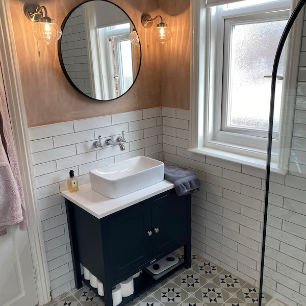 Norton With Doors Vanity Unit With Ceramic Inset Sink - Etsy UK